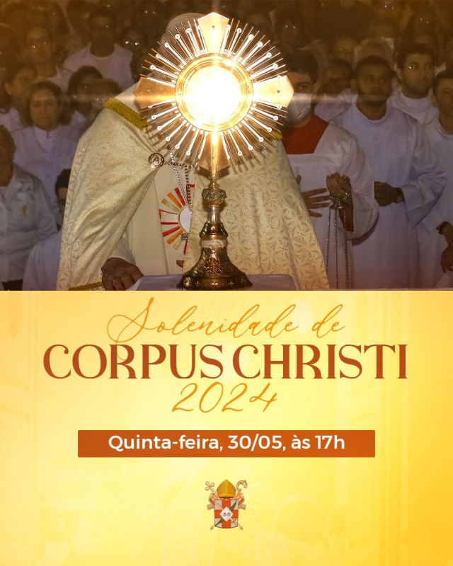Diocese de Mossoró realizará celebração de Corpus Christi 2024